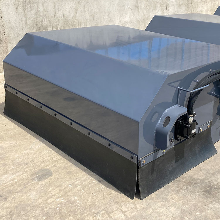 Skid Steer with Sweeper Broom Attachment 84" - RAY SKID STEER